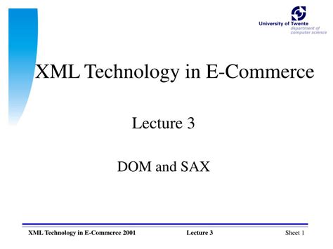 PPT XML Technology In E Commerce PowerPoint Presentation Free Download ID 7065397