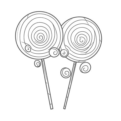 Candy Drawing Outline At Melvin Slater Blog