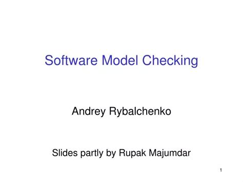 Ppt Software Model Checking Powerpoint Presentation Free Download Id1721215