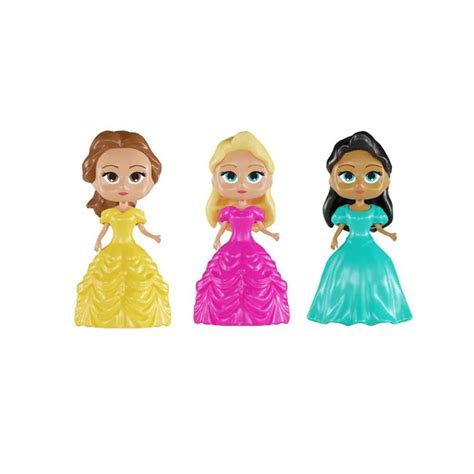 Kit 3 Mini Bonecas Princesa Ggb Brinquedo Infantil Loja Zuza