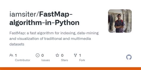 Github Iamsiterfastmap Algorithm In Python Fastmap A Fast