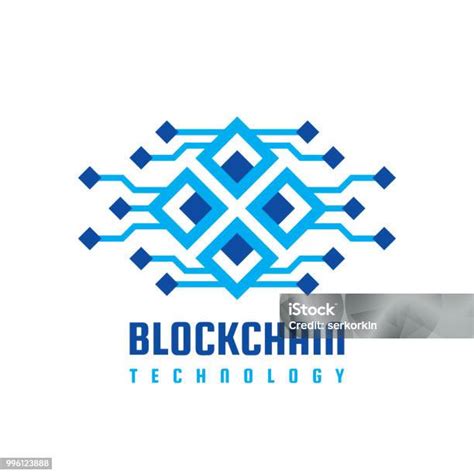 Blockchain개념 사업 서명 서식 파일 벡터 일러스트 레이 션 미래 기술 창조적인 기호입니다 디지털 Cryptocurrency 아이콘입니다 컴퓨터 전자 기호입니다