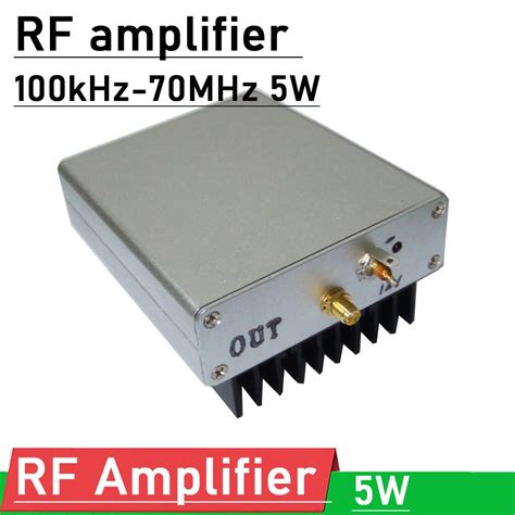 Rf Amplifier 100khz 70mhz 5w 37db Linear Power Amplifier For Hf Rf Signal Amp Transmitter Long