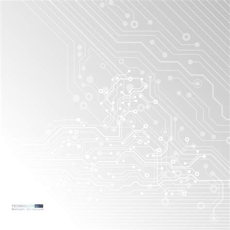 Premium Vector Computer Chipset Circuit Board Technology Abstract Background Vector Illustration