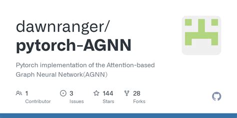 Github Dawnrangerpytorch Agnn Pytorch Implementation Of The