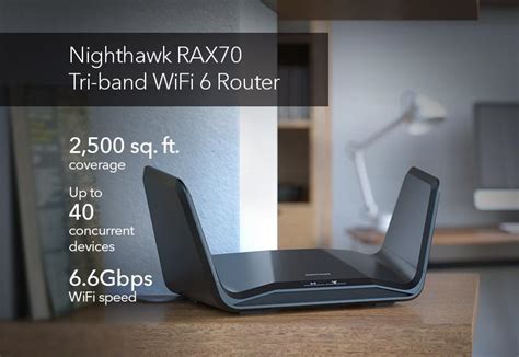 8 Stream Ax6600 Tri Band Wifi 6 Router Rax70 Netgear