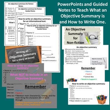 Objective Summary Teach It Practice It No Prep By ELA Core Plans