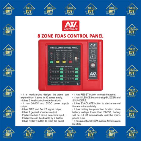 Asenware 8 Zone Fdas Control Panel Lazada Ph