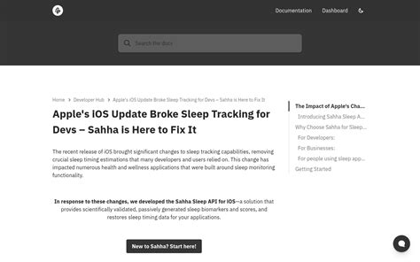 Sahha Sleep Api 最好的新ai工具站 Aiflytools