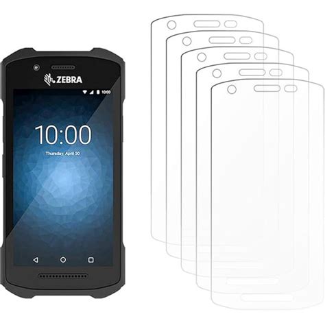 5pcs Screen Protector Toughened Film For Zebra Tc21 Tc26 Tc210k Mobile