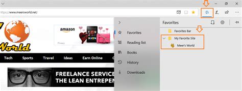 How To Bookmark Pages On Microsoft Edge In Windows Add To Favourites Meer S World