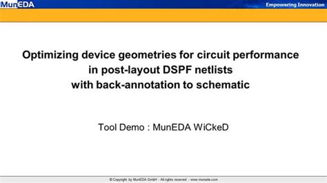 Tool Demo Wicked Dspf Flow