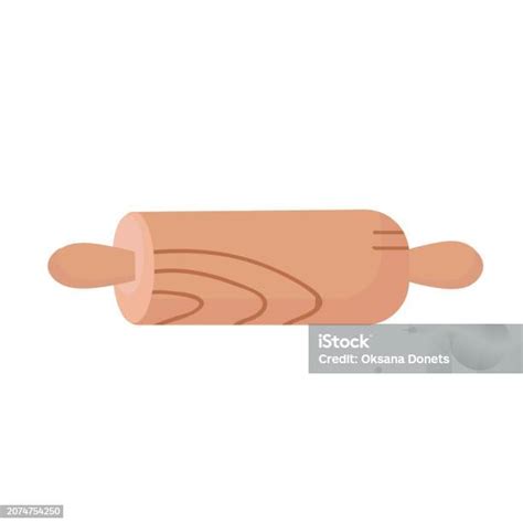 롤링 핀 아이콘 클립 아트 아바타 로고 타입 고립 된 벡터 일러스트 레이 션 가정 생활에 대한 스톡 벡터 아트 및 기타 이미지