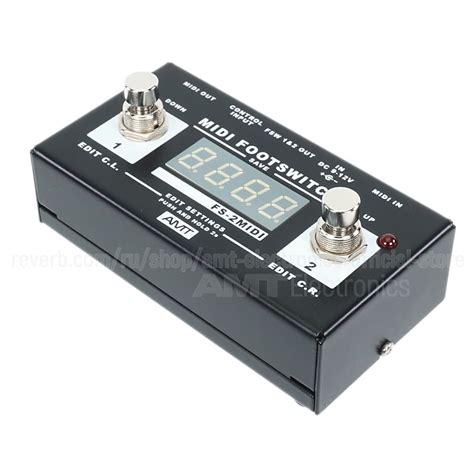 AMT Electronics FS 2MIDI 2 Button Footswitch And MIDI Reverb