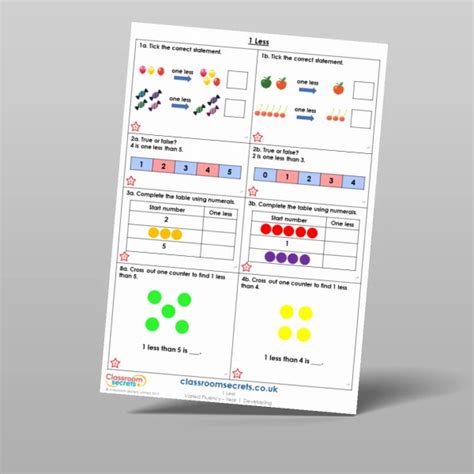 Year 2 1 Less Varied Fluency Resource Classroom Secrets