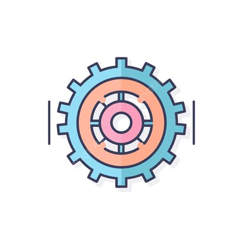 Cog Wheel Png Icon Vector Ilustration Gear Lineal Icon Flat Icon Png