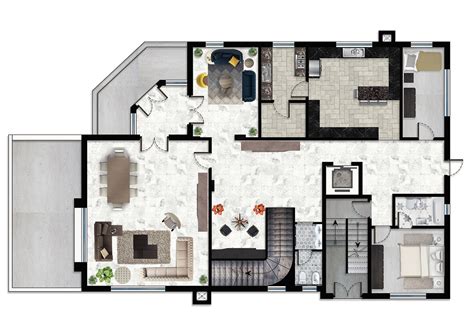 2d Architectural Rendering On Behance