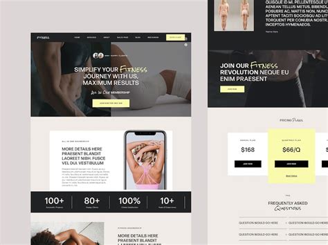 Website Template Squarespace 7 1 Fitness Membership Sport Gym Site