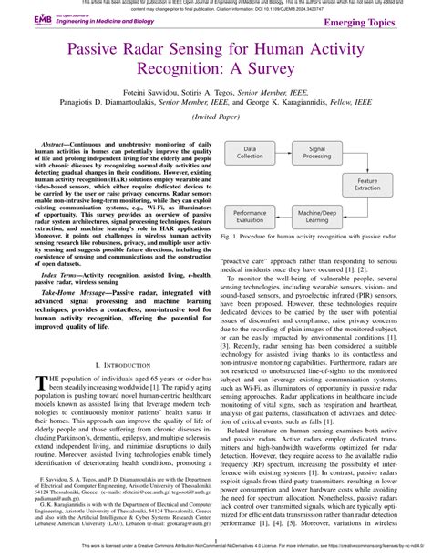 Pdf Passive Radar Sensing For Human Activity Recognition A Survey