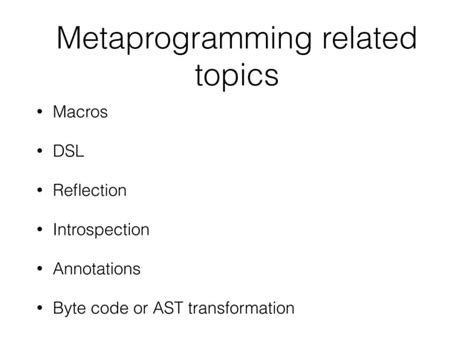 Metaprogramming Ppt Free Download