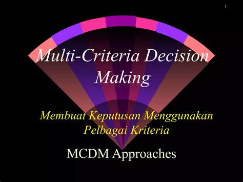 Multi Criteria Decision Making Ppt Auto Type Automotive