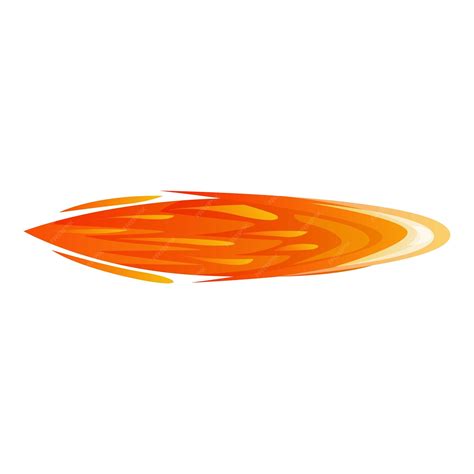 Premium Vector Fire Flame Flying Creating A Shape Of Comet Tail