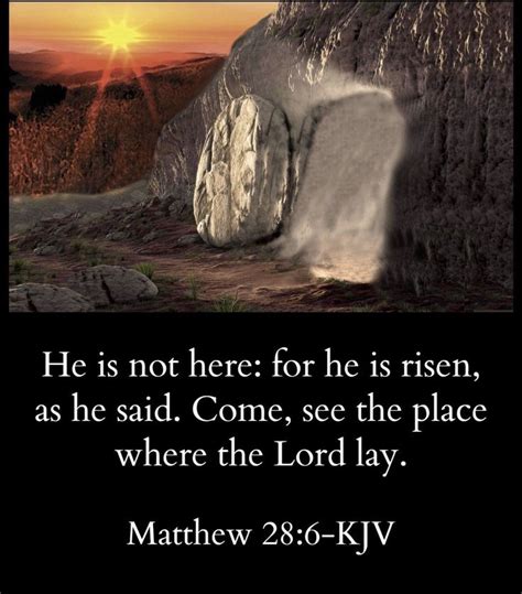 He Is Not Here He Has Risen Just As He Said Come And See The Place