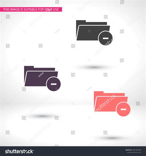 delete folder folder icon eps 10 stock vector royalty free 1801999345