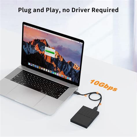 Buy Cablecreation Bundle Items Short Usb C To Micro B Hard Drive Cable Ft Gbps Short