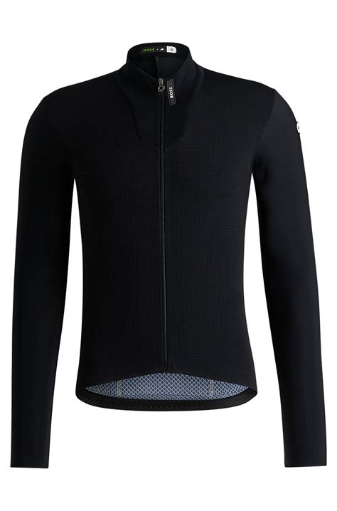 Boss Boss X Assos Jacket In Breathable Stretch Fabric Black
