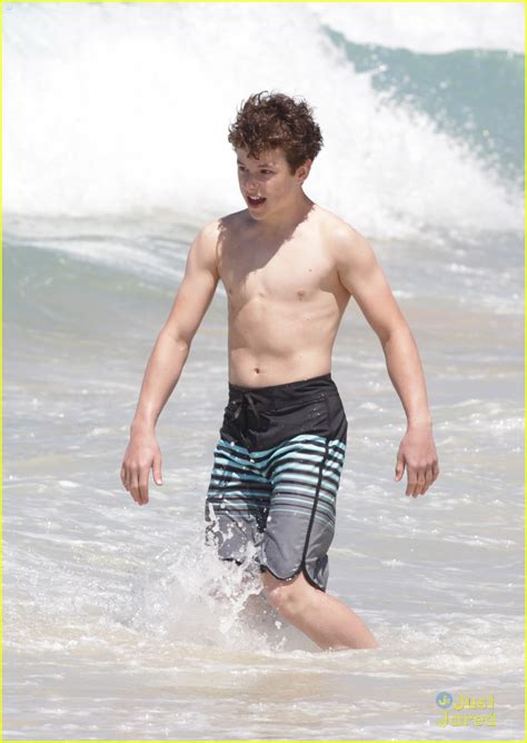 Full Sized Photo Of Nolan Gould Shirtless Rico Rodriguez Aubrey Sand