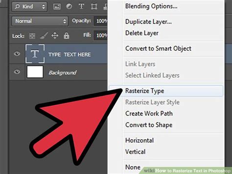 How To Rasterize Text In Photoshop 8 Steps With Pictures