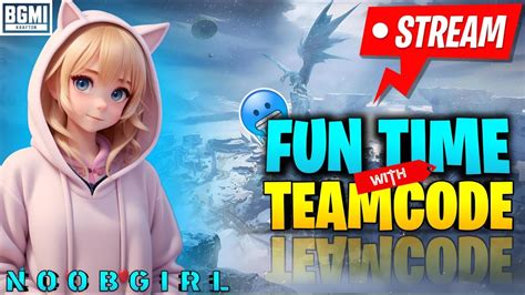 Bgmi Live 3 5 Update Team Code Match Bgmi Teamcode Girlgamer Youtube