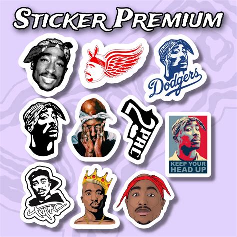 Jual Sticker Tupac Rapper Pack Isi 10 Pcs Waterproof Shopee Indonesia