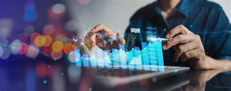 비즈니스 분석 빅 데이터 과학 및 재무 그래프로 경제 성장 가상 대시 보드 기술 디지털 마케팅 및 글로벌 경제 투자 네트워크의 개념 3d 일러스트 배너 테크놀로지에 대한