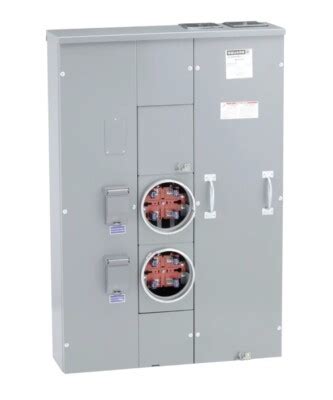Square D Mp42200 400 Amp W 2 Gang 200a Meter Euserc Oh Ug Ebay