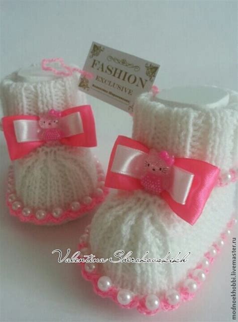 Пинетки Малышка Киттидля новорожденной Товары для новорожденных Вязаная детская обувь