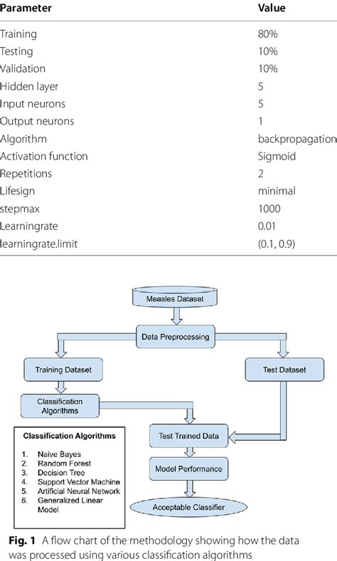 ann parameters used for classification download scientific diagram
