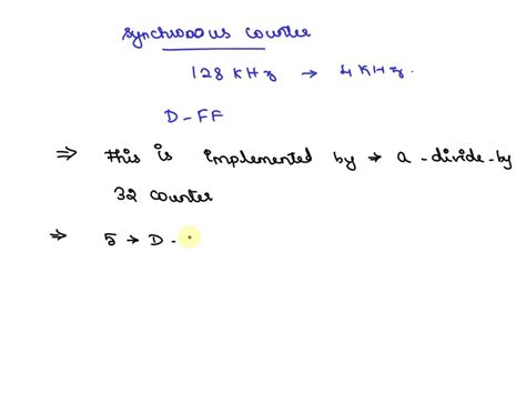 solved draw a synchronous counter that will convert a 128 khz pulse signal into a 4 khz square