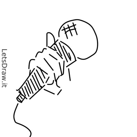 How To Draw Microphone Fsrsrpmmm Png LetsDrawIt