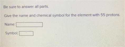 Solved Be Sure To Answer All Parts Give The Name And Chegg