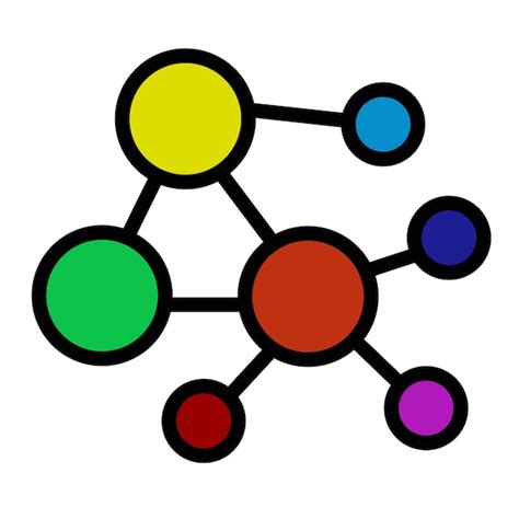 Premium Vector Networking Icon Symbol Colorfull Vector