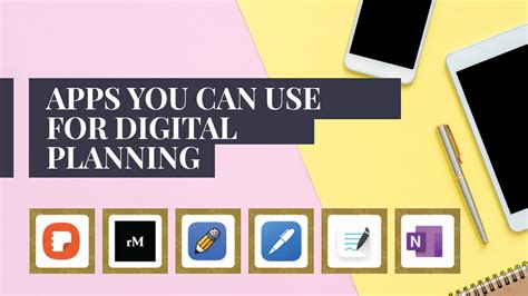 What Apps Can You Use For Digital Planning
