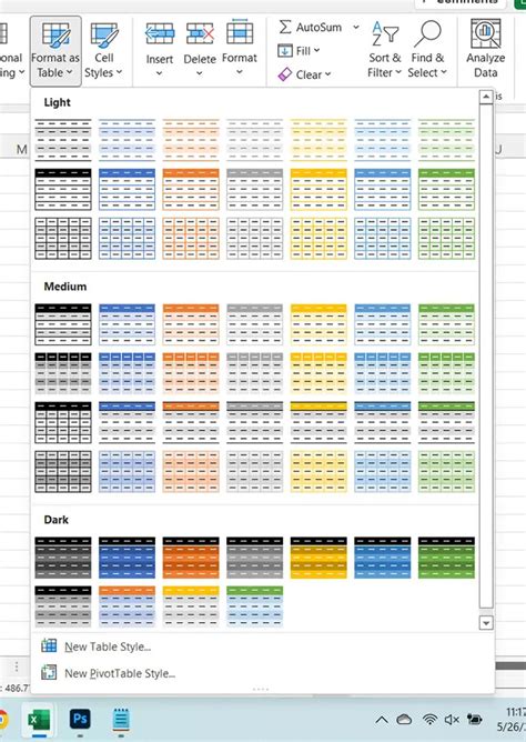 Microsoft Excel创建表指南 极客世界