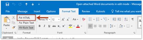 how to show missing attachment bar box in message header in outlook