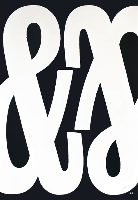 Double Ampersand Condensed White On Black