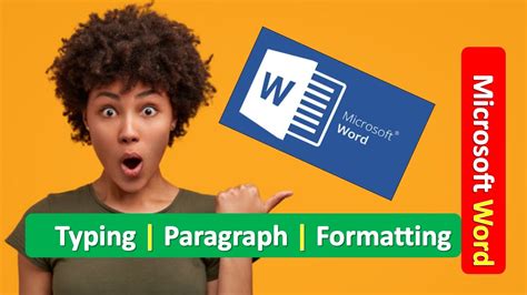 Microsoft Word Typing Paragraph Formatting Learn Microsoft Word