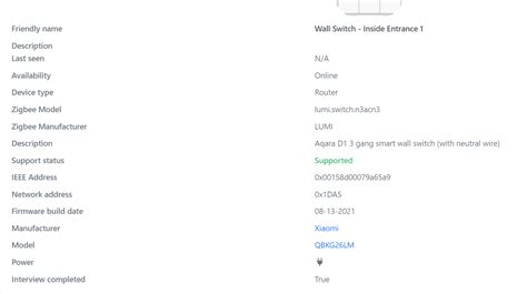 Aqara D1 Wall Switches Power Monitoring Action Buttons Are Not Working