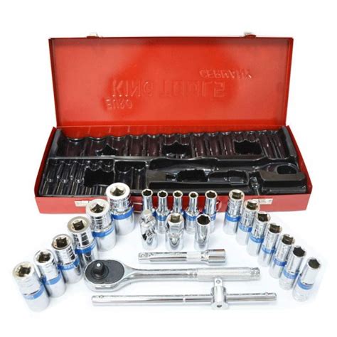 12 Inch Drive 24 Pieces Ratchet And Socket Set Luneot