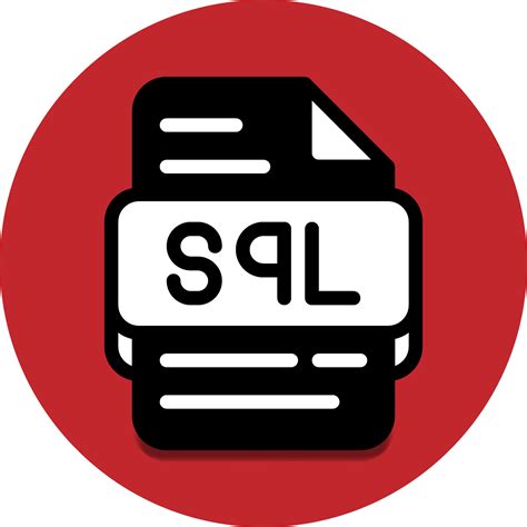 Sql File Type Database Icon Document Files And Format Extension Symbol